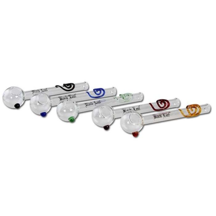 Glass Dabbing / DMT pipe (Black Leaf) 13 cm